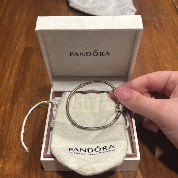 Pandora | Jewelry | Pandora Bracelet With Box And Pouch | Poshmark